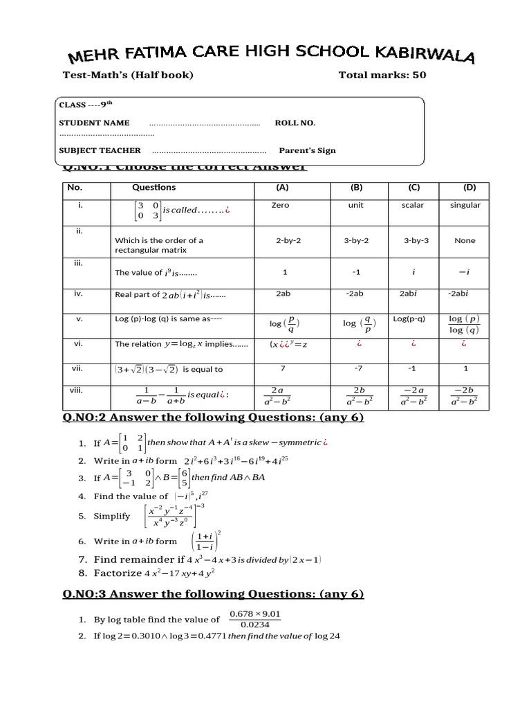 9th Math Chap1 To 4 Alp | PDF