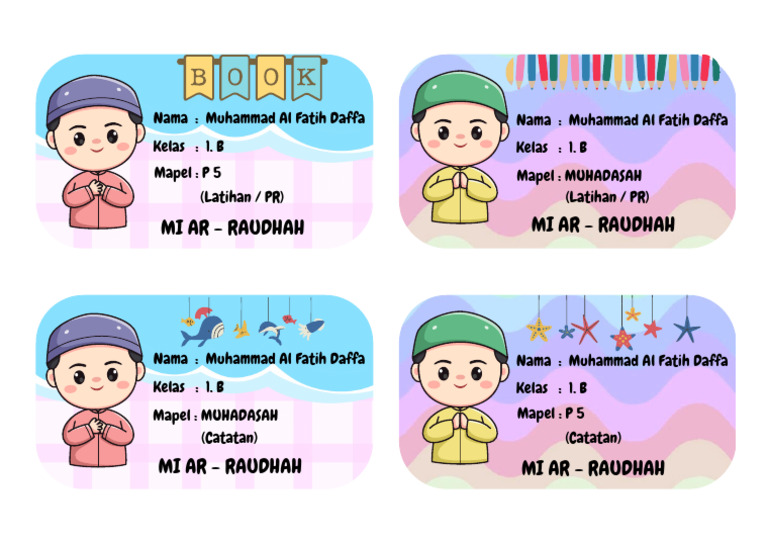 Nama Mapel Fatih 5 | PDF