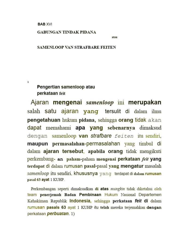 Bahan 2 - Lamintang - Pengertian Gabungan Delik - 642-648 | PDF