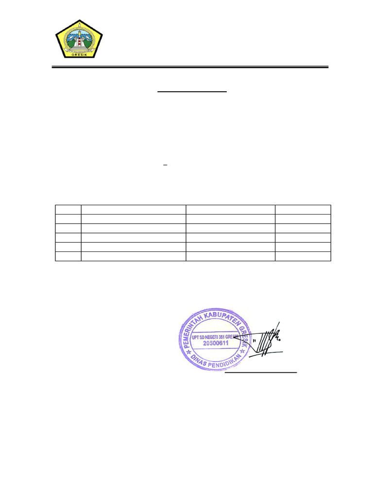 SURAT TUGAS Pgri | PDF