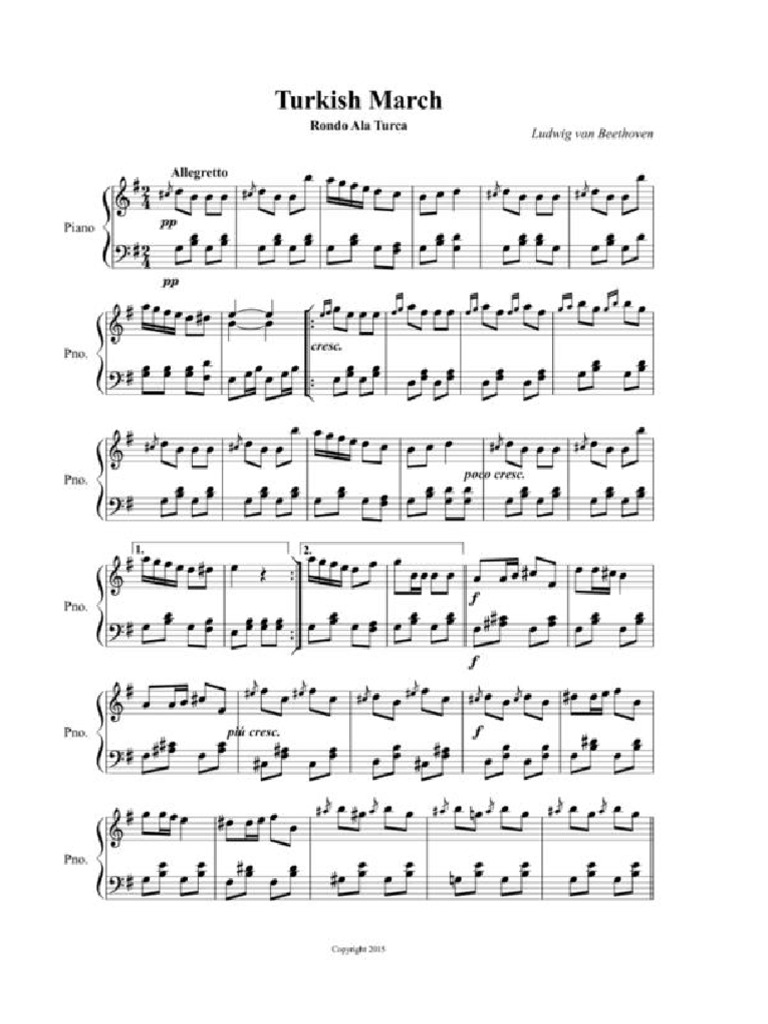 Beethoven Turkish March | PDF