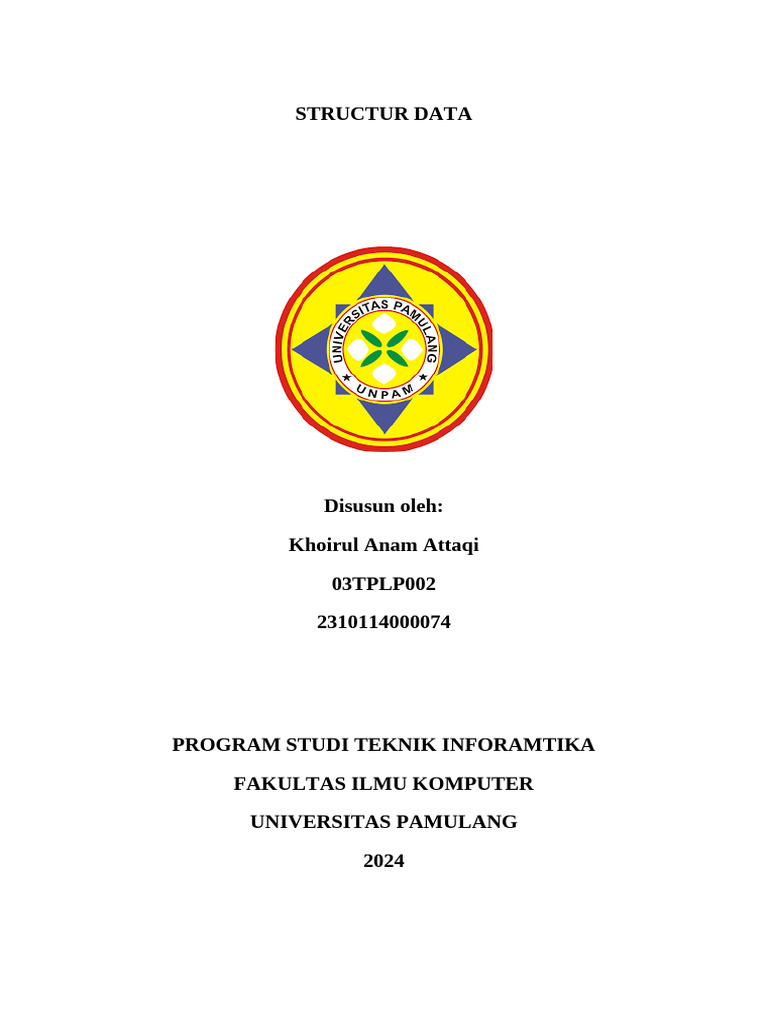 Tugas Program Struktur Data | PDF
