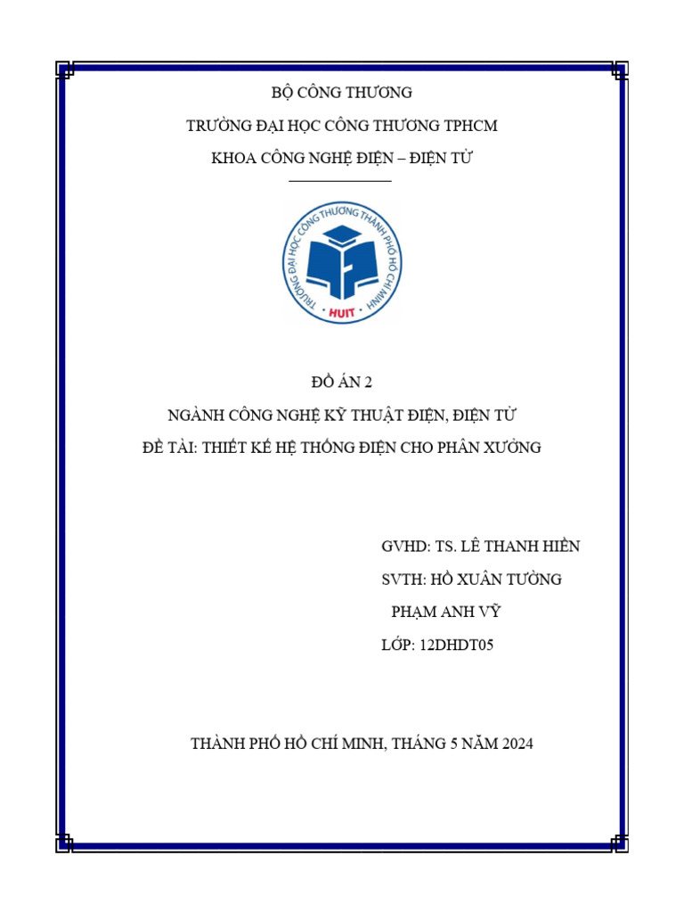 Do An 2 Tuong Vy | PDF