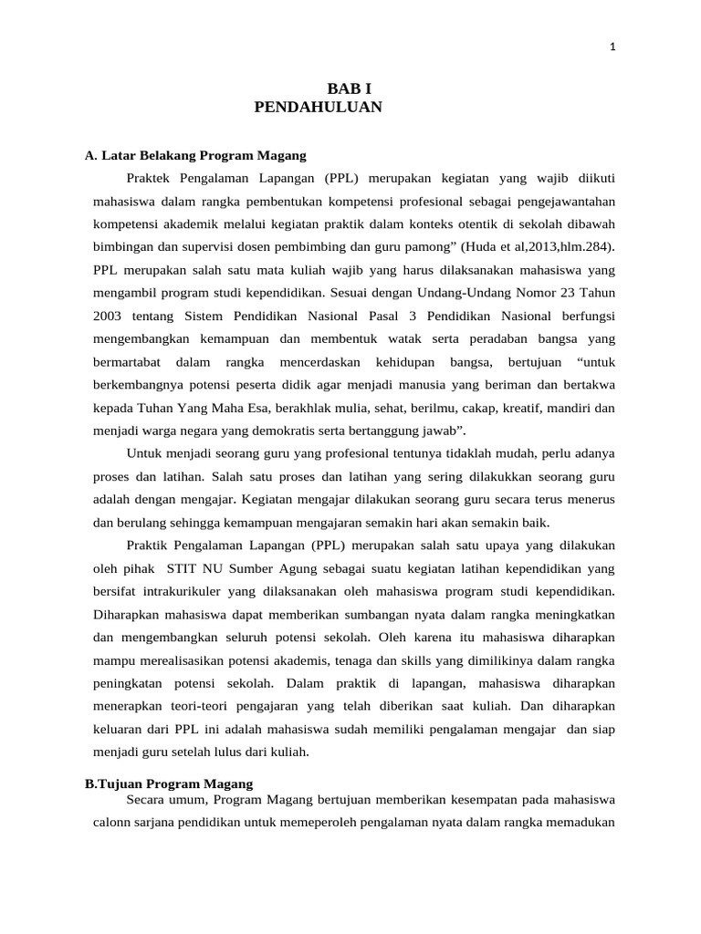 BAB 1-3 PPL Ma | PDF
