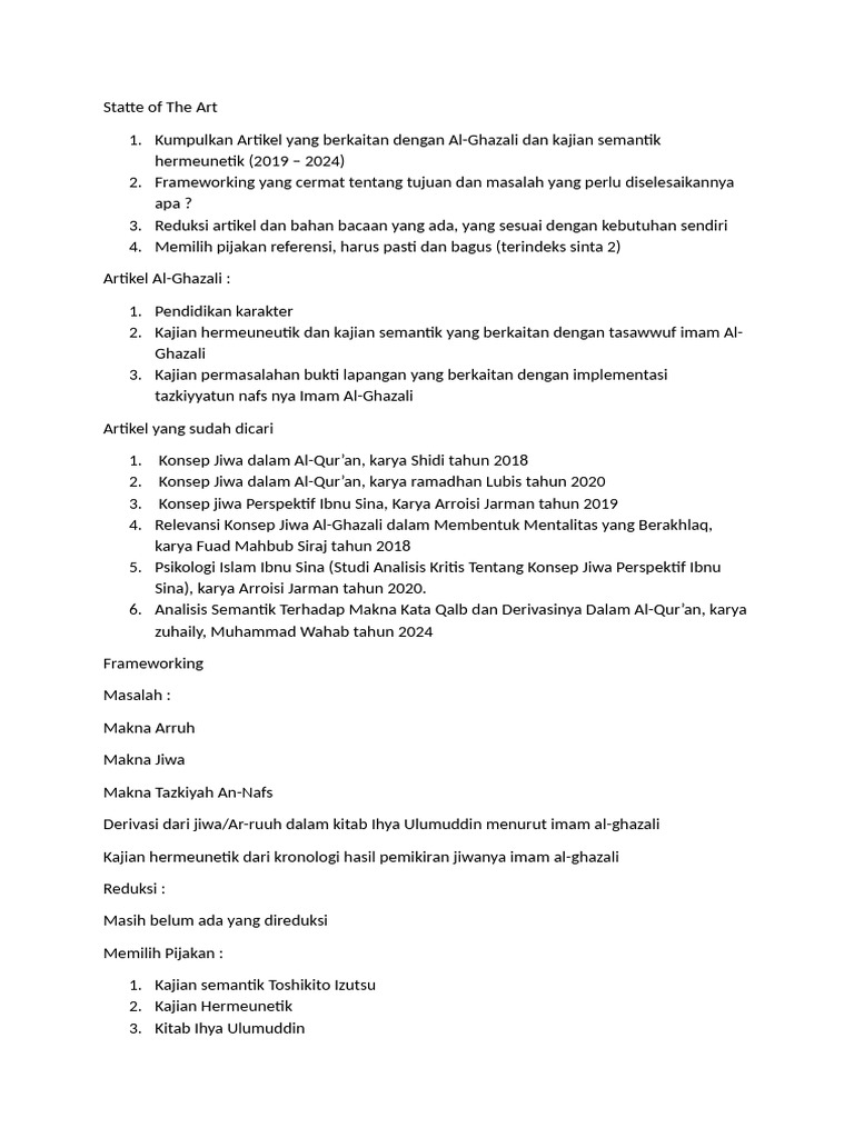 Statte of The Art - Sulthan Arifin Shaqil | PDF | Religion & Spirituality