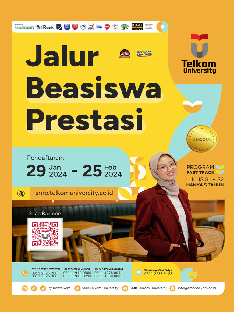 Brosur Jalur Beasiswa Prestasi 2024 | PDF