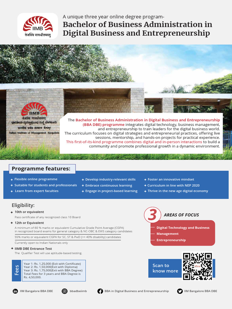 Iimb Bba Dbe | PDF