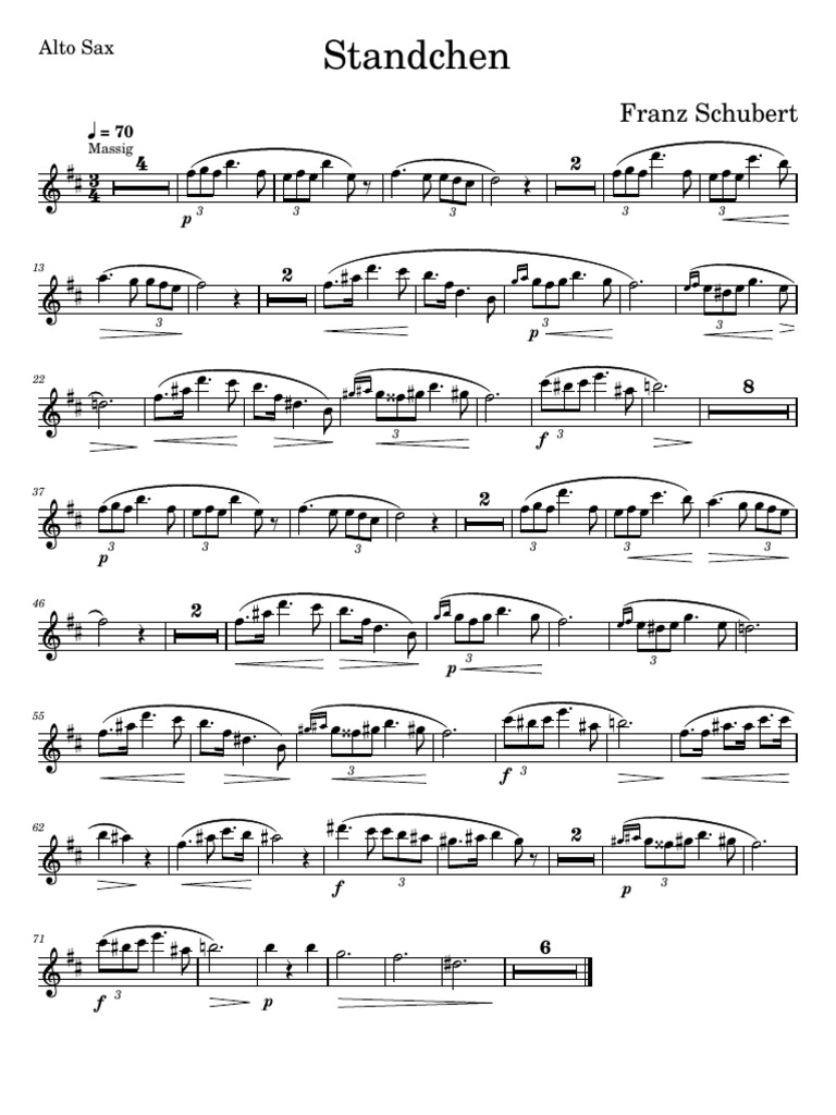 Standchen Alto Sax | PDF