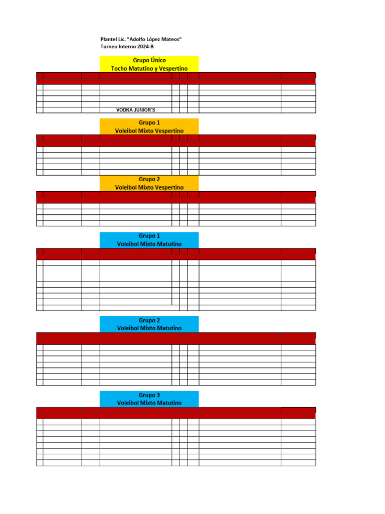 Roles Jorn 4 Tocho,Voli,Basq,Fut | PDF