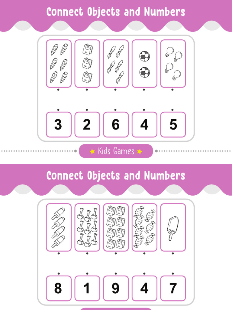 Connect Objects and Numbers | PDF