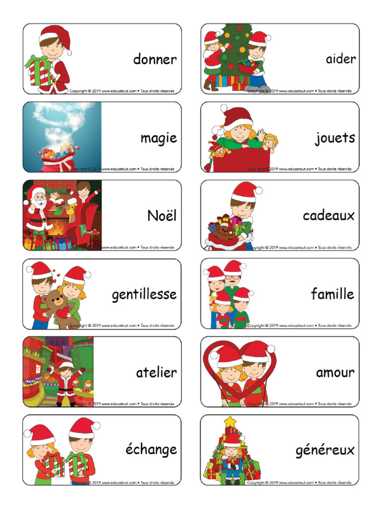 Vocabulaire - Noel | PDF