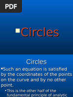 CIRCLES Geometry Examples GR 12 | PDF | Circle | Analytic Geometry