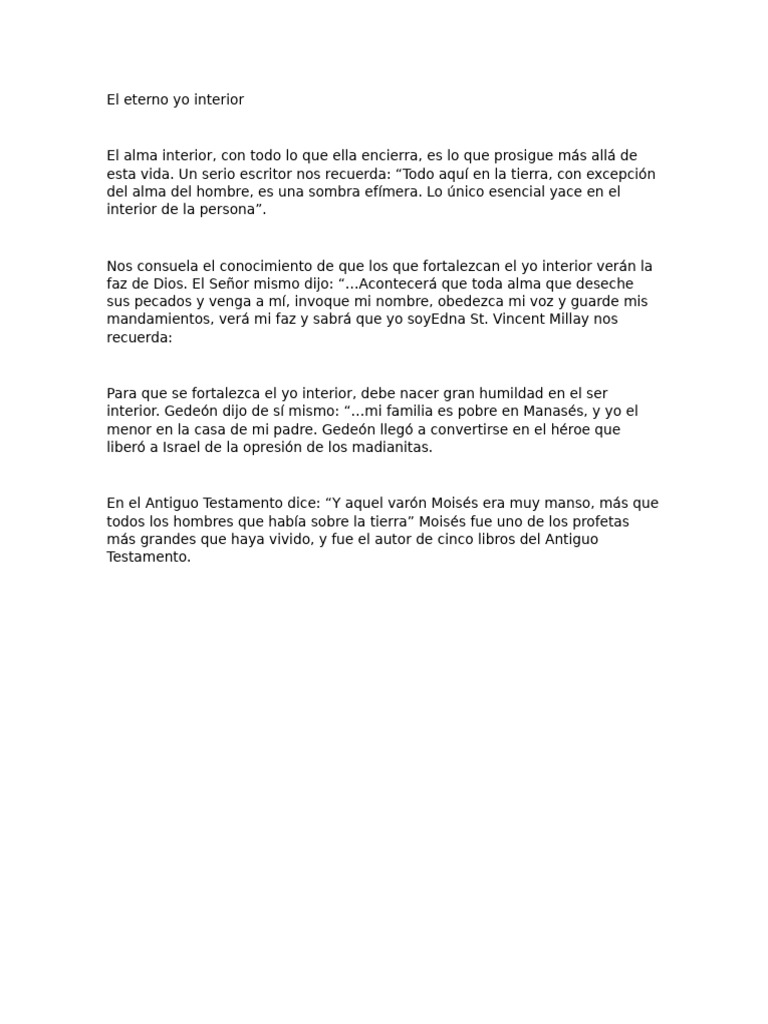 El Eterno Yo Interior | PDF | Religión y espiritualidad