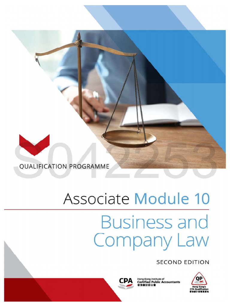HKICPA Module 10 Business and Company Law Second Edition P1 To 50 | PDF