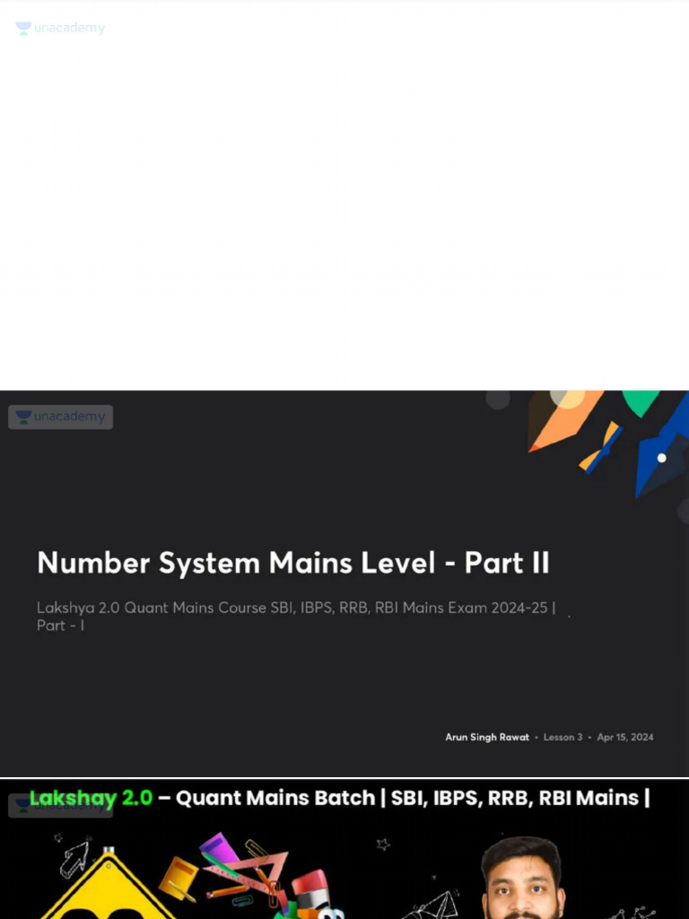 Number System Mains Level Part II With Anno | PDF