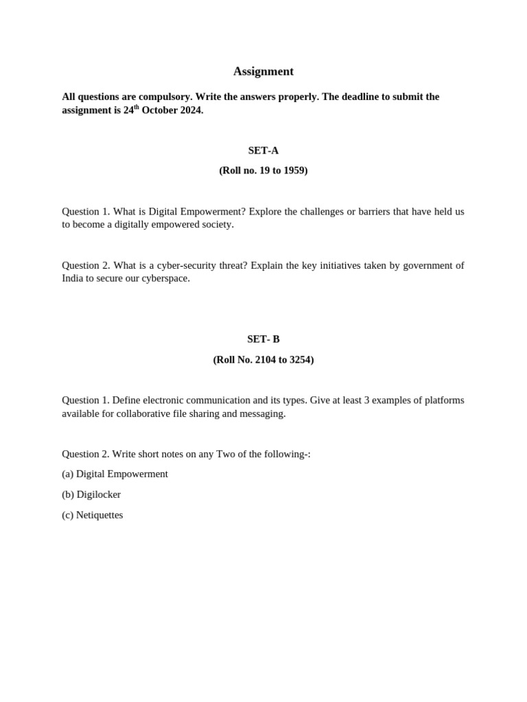 VAC Assignment | PDF