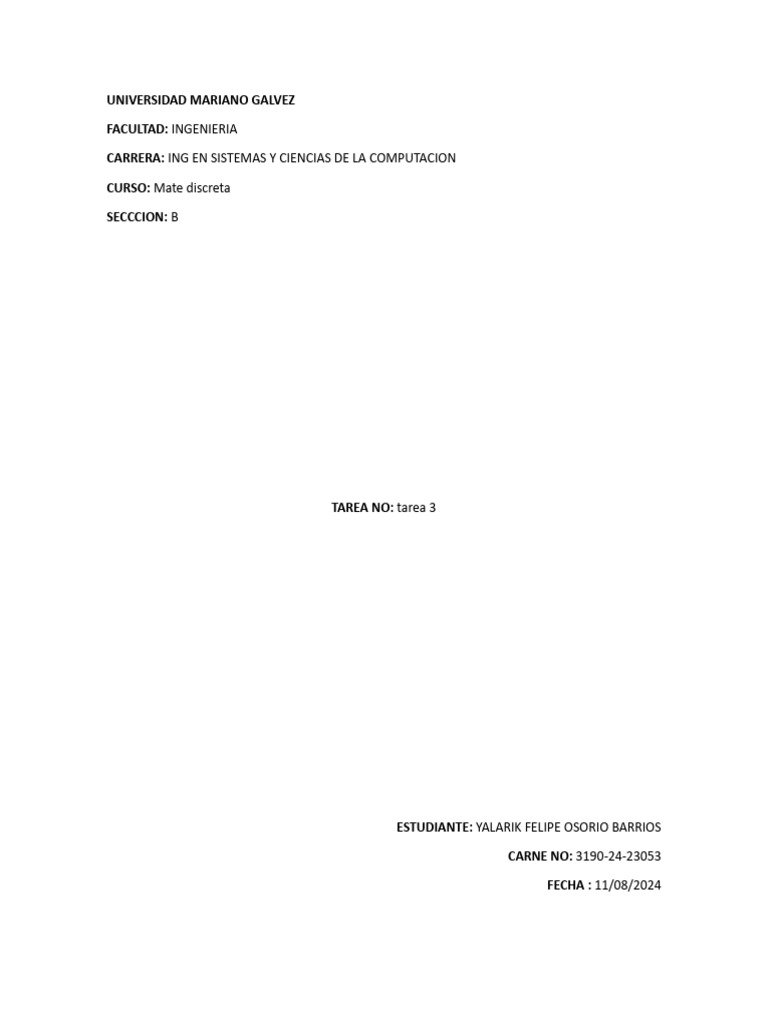 Mate Discreta 3 | PDF