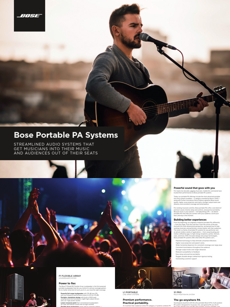 Portable Pa Systems Brochure en | PDF