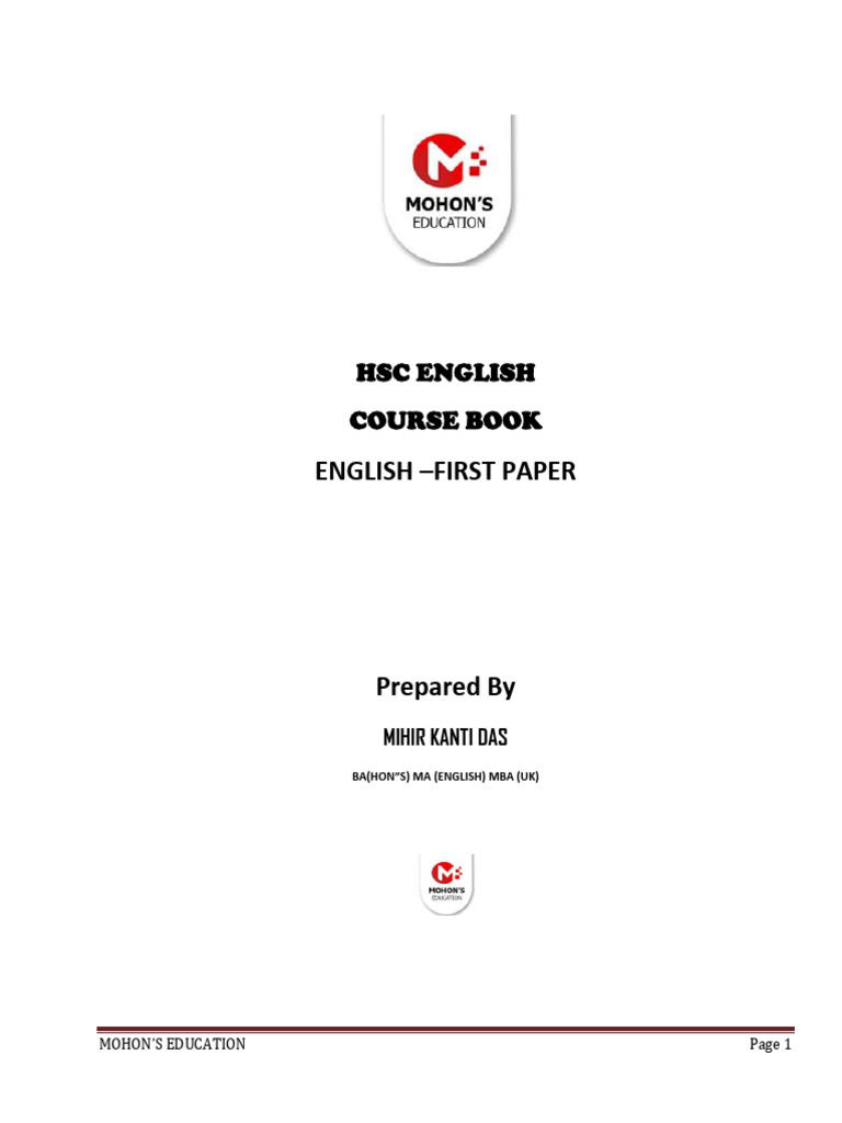 HSC First Paper-Final | PDF