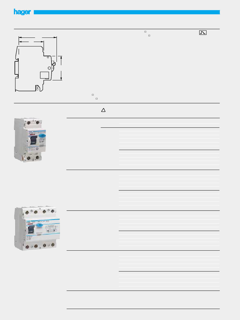 Hager Elcb 40amp | PDF