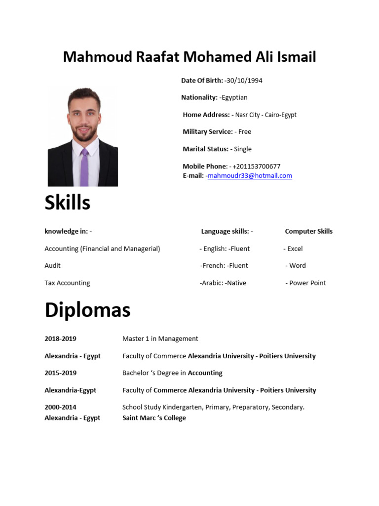 Mahmoud Raafat 'S CV 2023 PDF | PDF