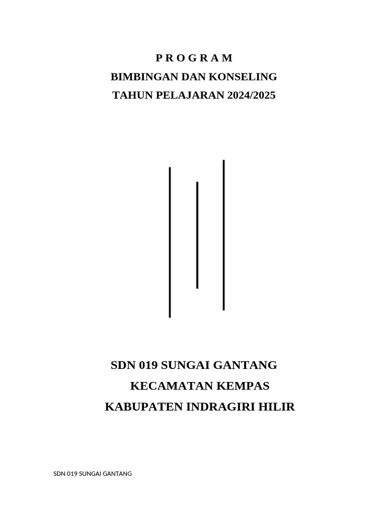 Program Bimbingan Dan Konseling TAHUN PELAJARAN 2024/2025 | PDF