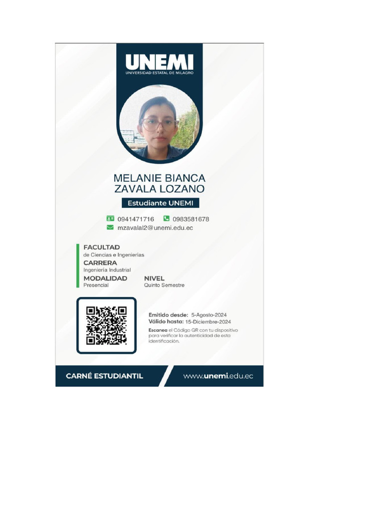 Carnet Estudiantil | PDF