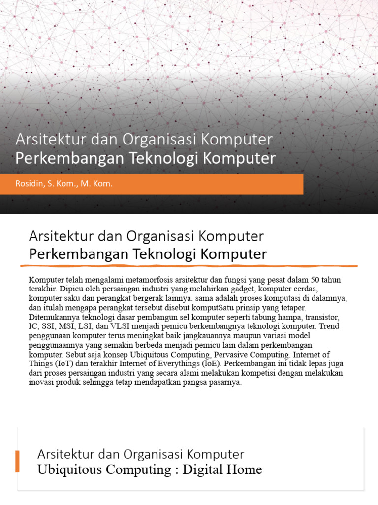 Organisasi Dan Arsitektur Komputer - Pertemuan 3 | PDF