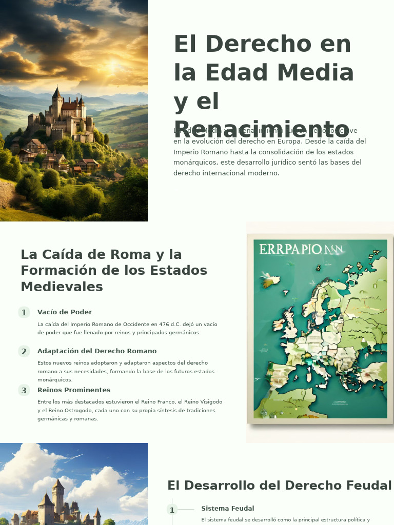 El Derecho en La Edad Media y El Renacimiento | PDF