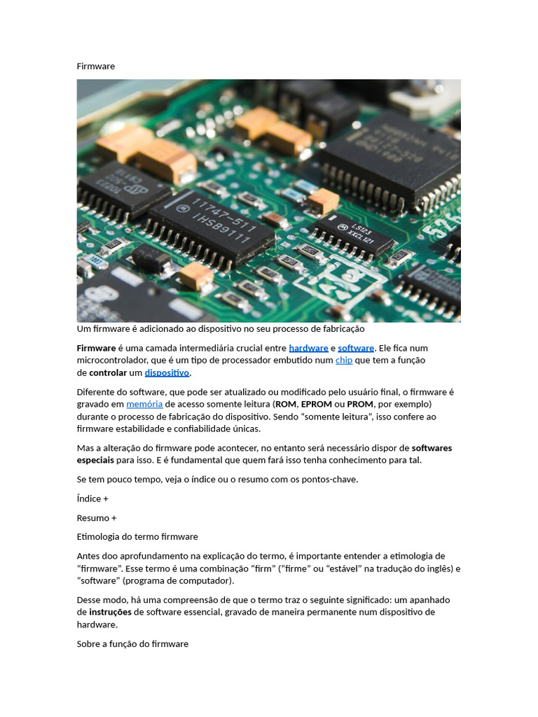 Firmware | PDF