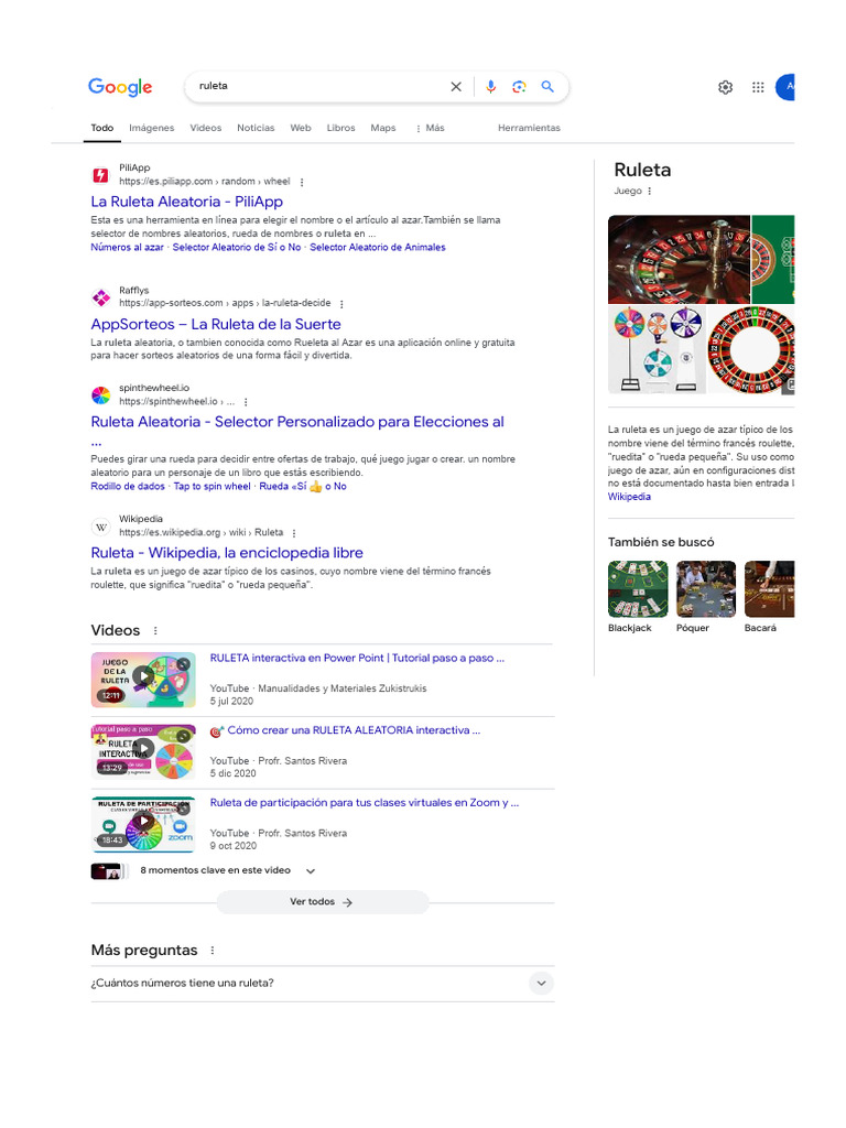 ruleta - Buscar con Google | PDF