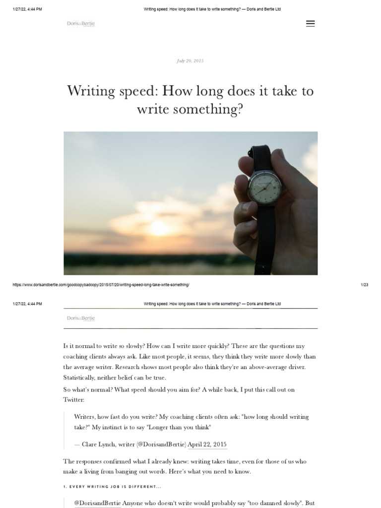 Lec. 4_Writing speed | PDF