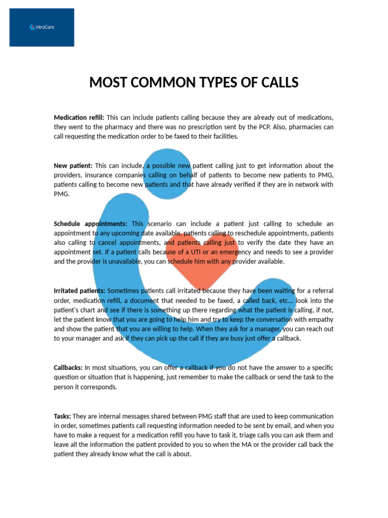 Ic - Most Common Types of Calls | PDF
