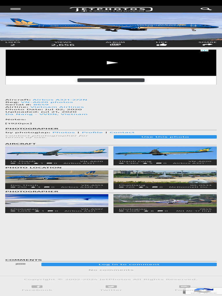 VN-A620 Airbus A321-272N Vietnam Airlines Photogiap JetPhotos | PDF