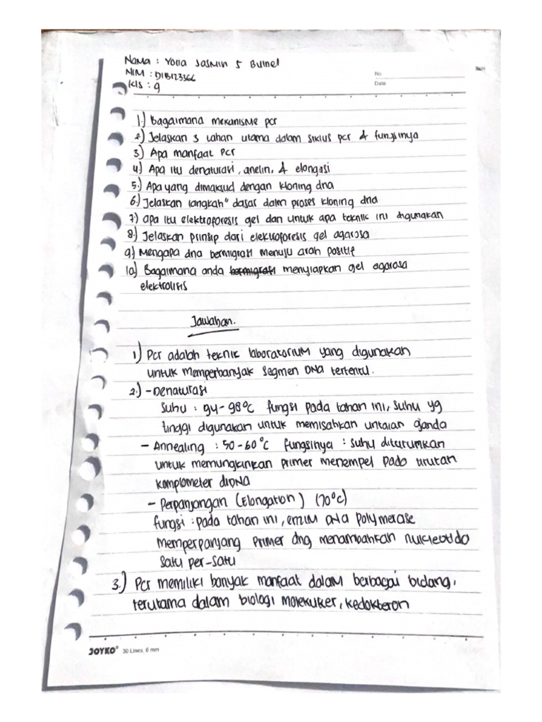 Tugas 2 Biomol Nama; Yolla Jasmin | PDF