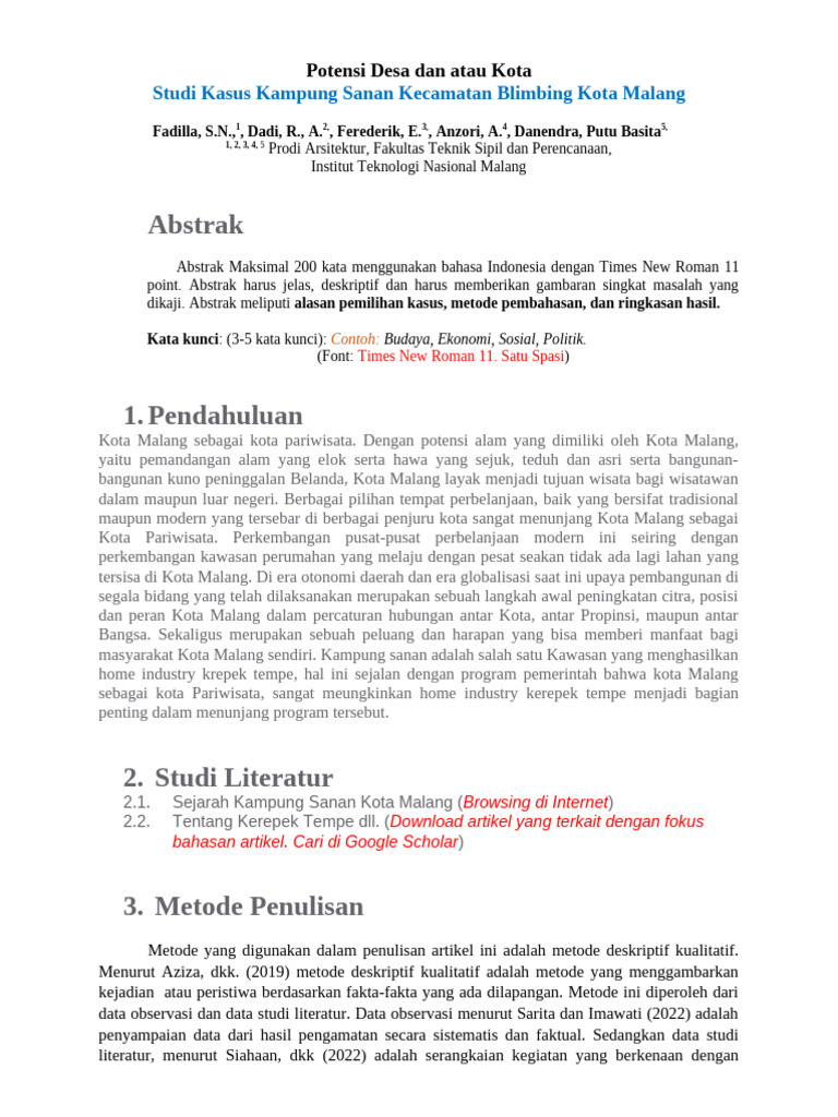 Template Tugas 1-4 OK | PDF