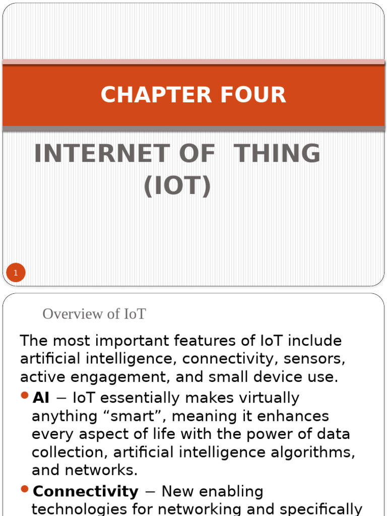 Chapter Four IOT | PDF
