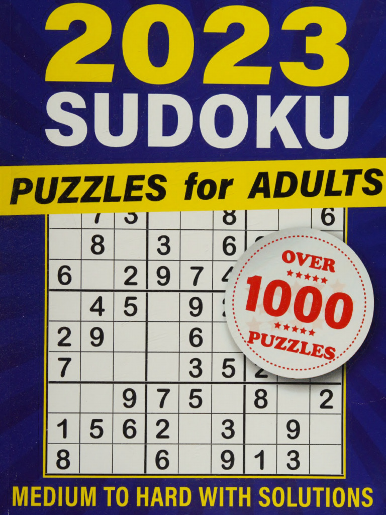 1000+ Sudoku Puzzles For Adults - From Medium To Hard With ...