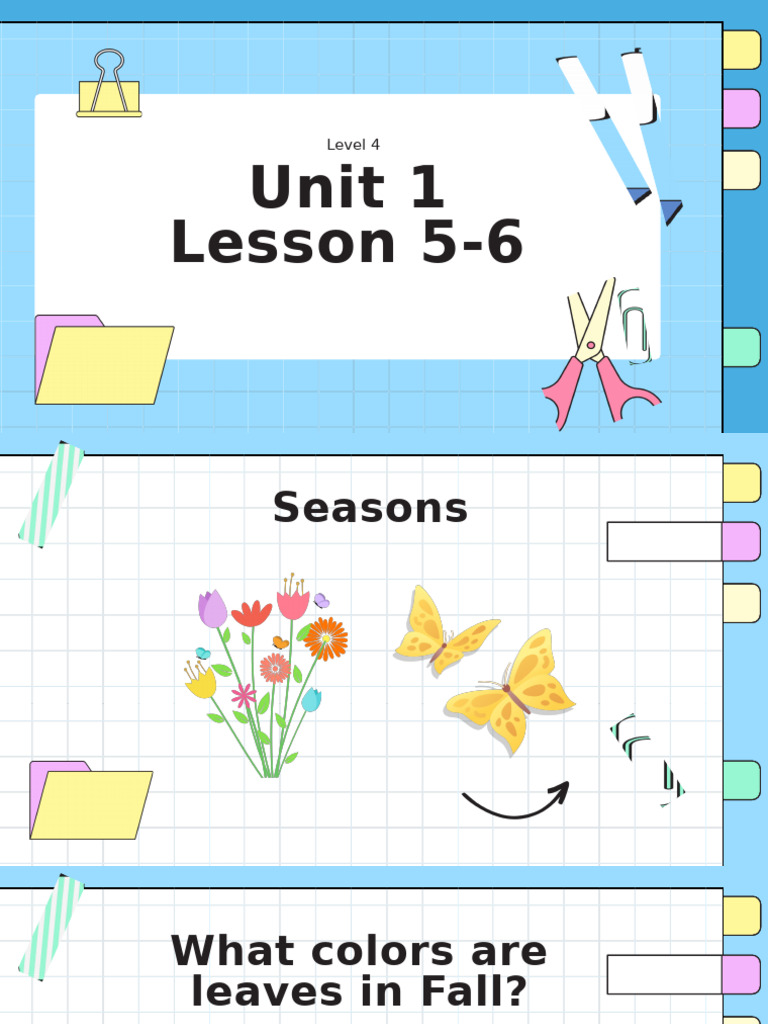 Unit 1 Lesson 5-6: Level 4 | PDF