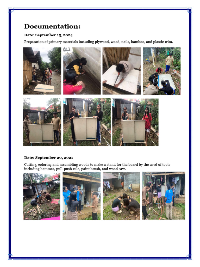 Documentation and Output Materials | PDF