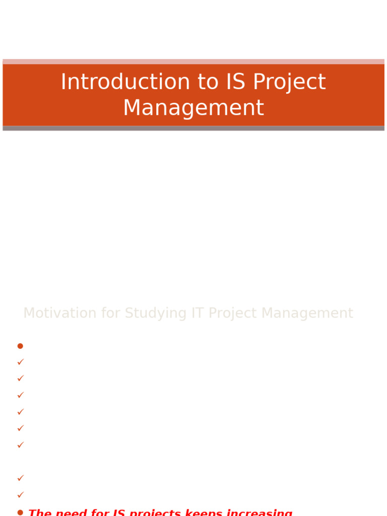 Information Technology Project Manager Chapter 1 | PDF