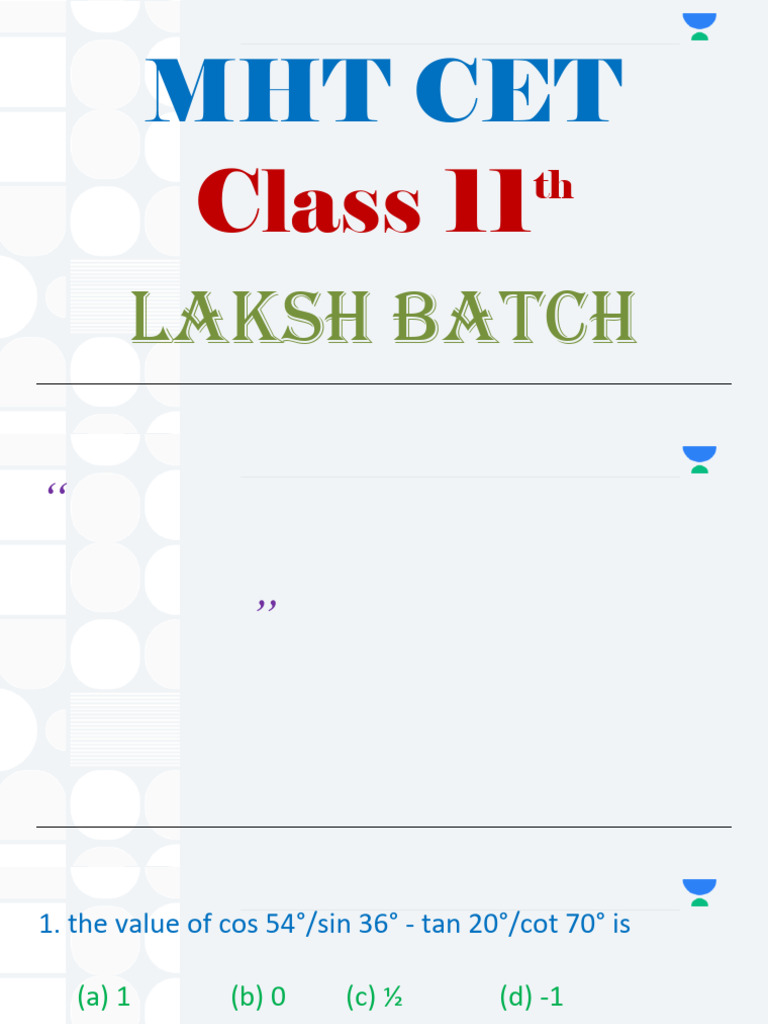 class 11th trigonomentry pyq 17 oct | PDF