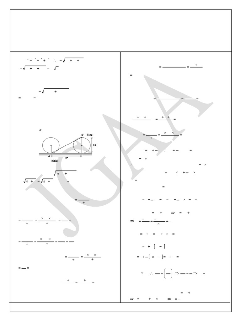 DPP Motion in 1D Solution JGAA | PDF