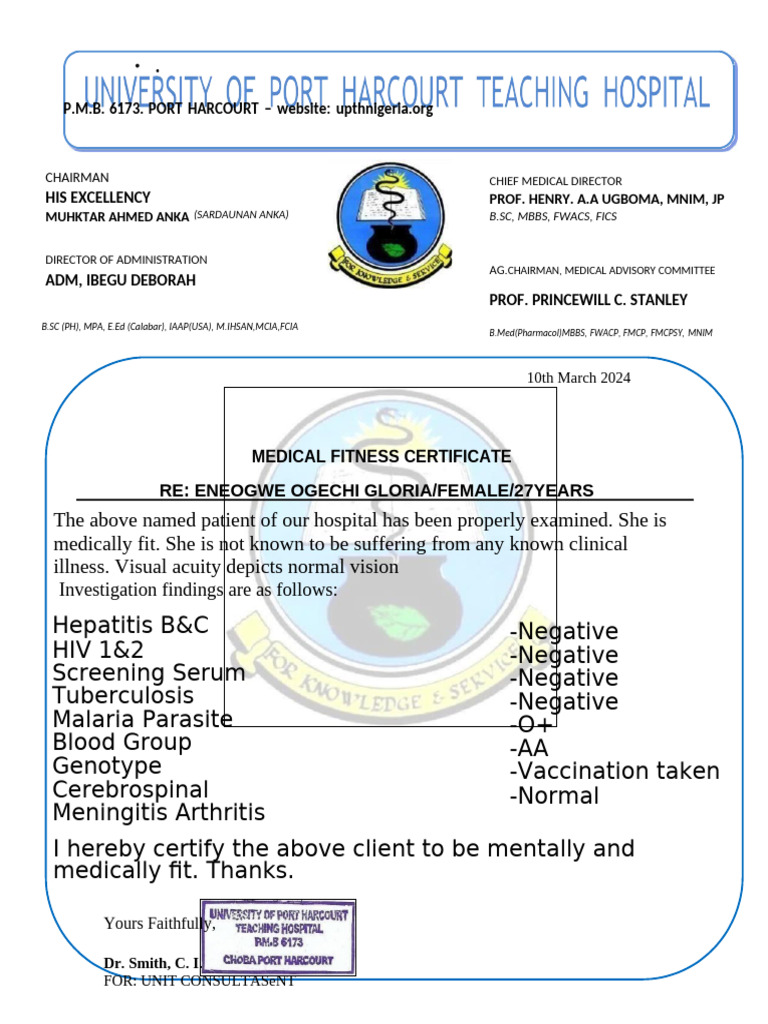 medical FITNESS CERTIFICATE(PH) (1) 4 | PDF