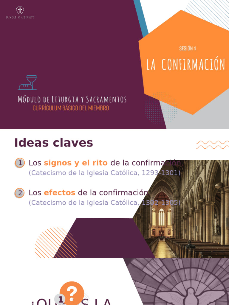 Presentación 4 Liturgia y Sacramentos - La Confirmación | PDF