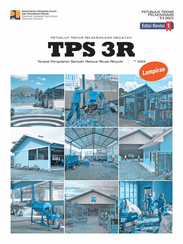 LAMPIRAN JUKNIS SANITASI - TPS 3R 2023 (Ed. Rev. 1) | PDF