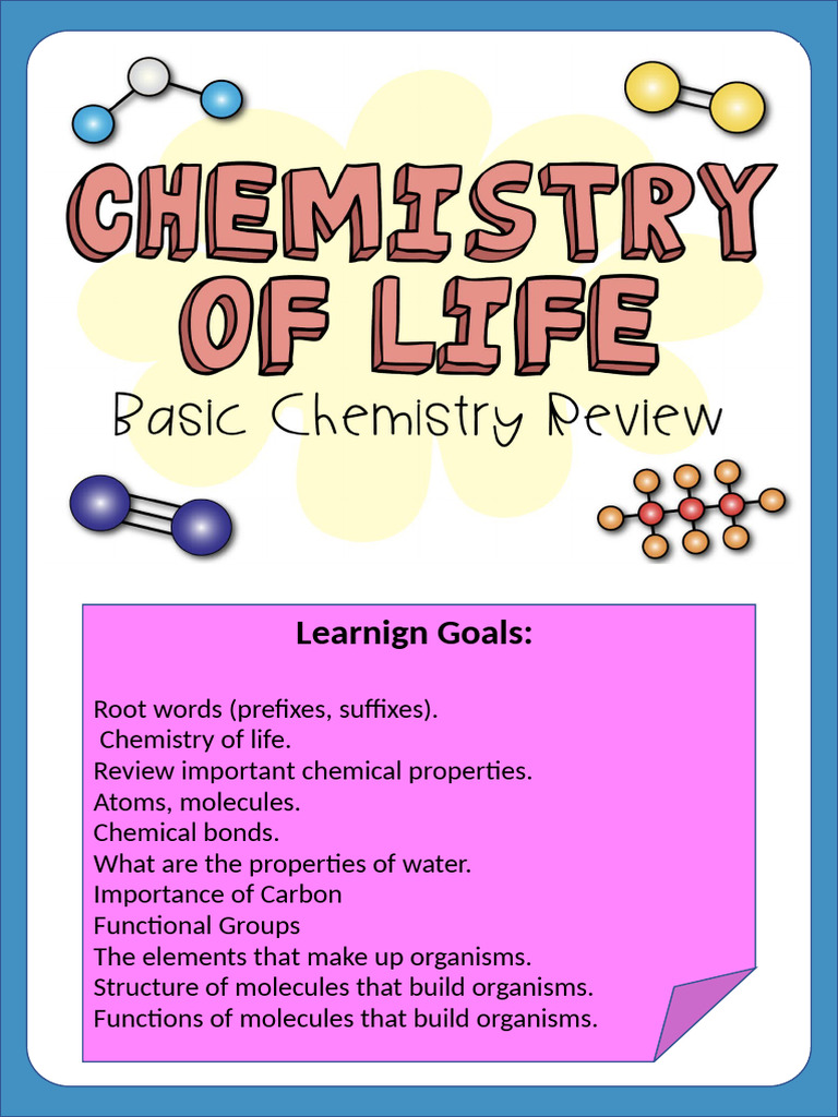 Basic Chemistry Review | PDF
