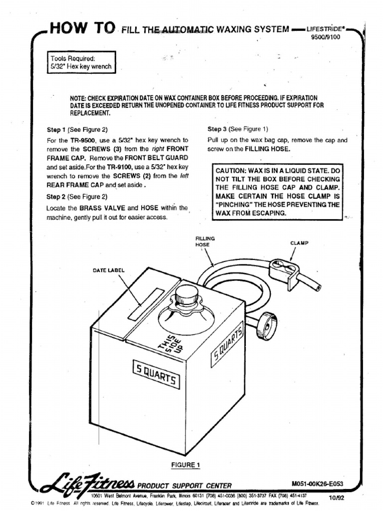 How To Fill The Automatic Waxing System | PDF