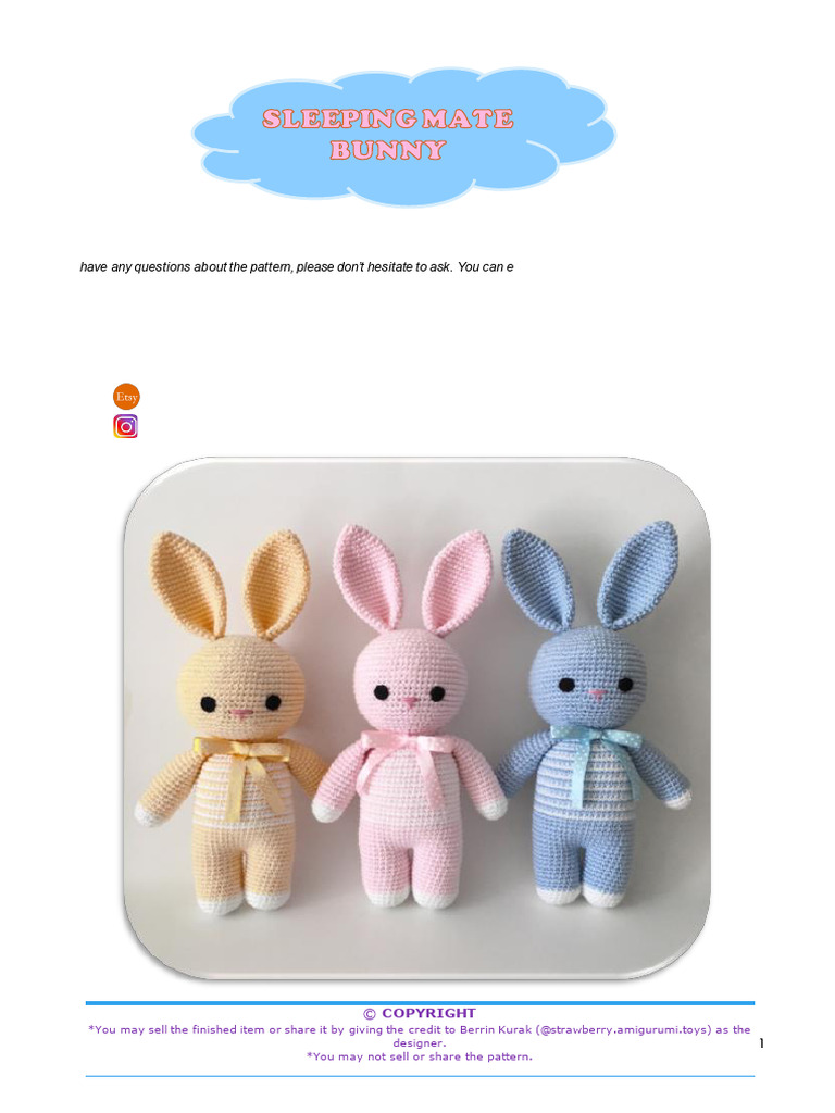 Sleeping Mate Bunny | PDF