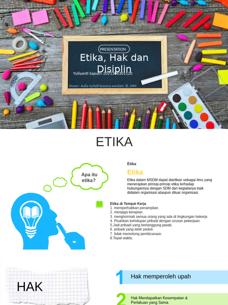 Yuliyanti Saputri MSDM | PDF